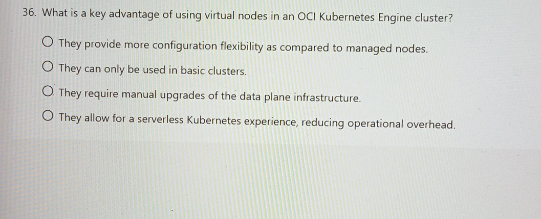 36. What is a key advantage of using virtual | StudyX