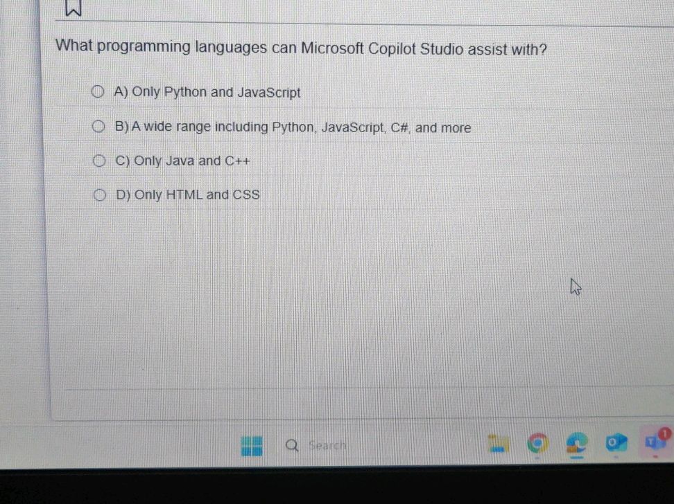 What programming languages can Microsoft | StudyX