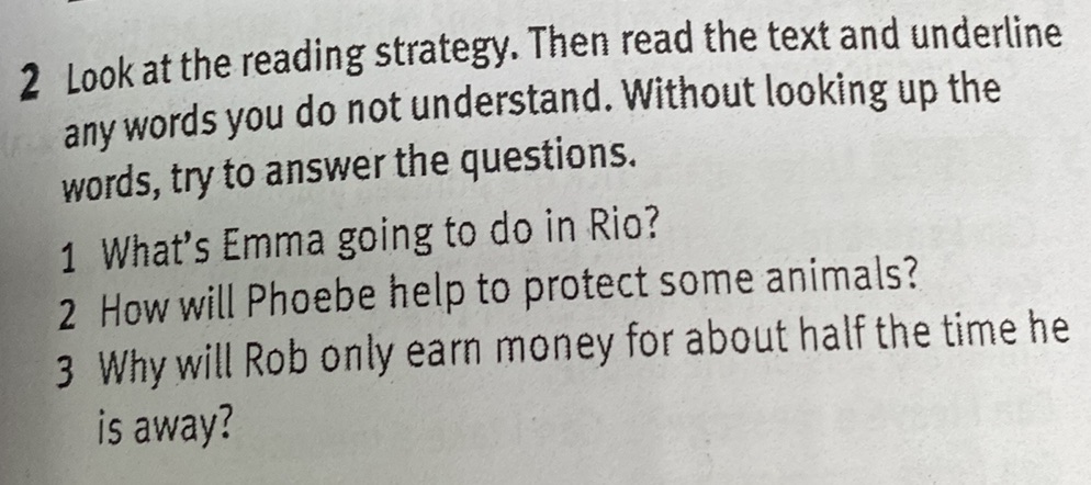 2 Look at the reading strategy. Then read | StudyX