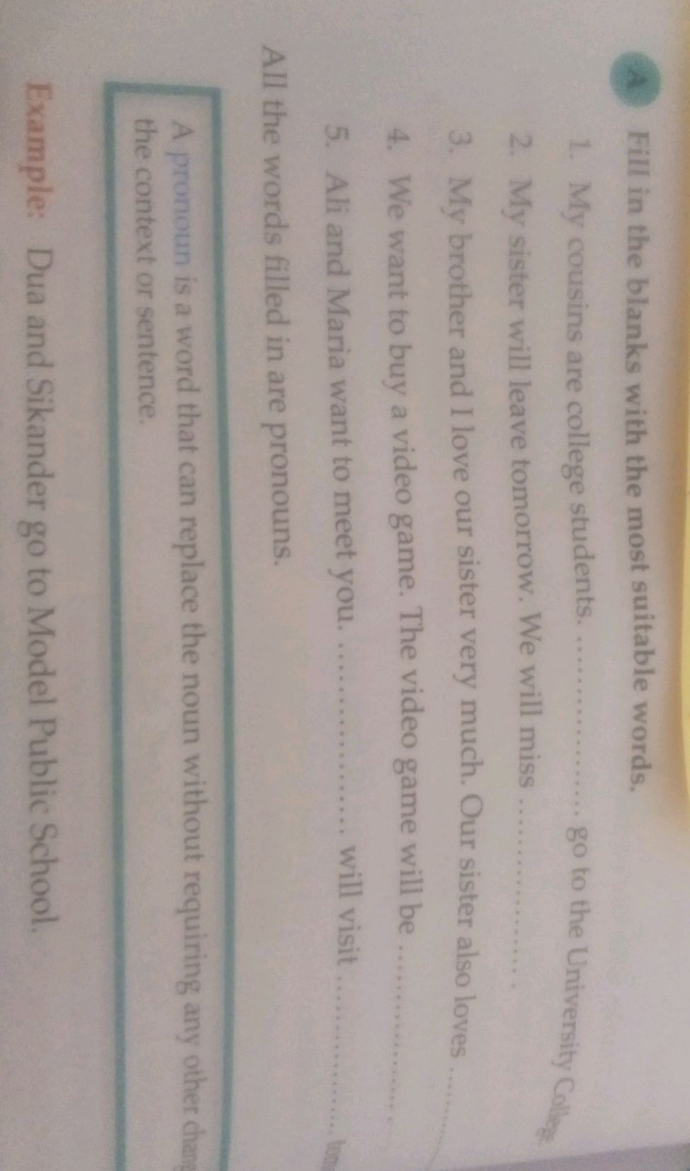 Fill in the blanks with the most suitable | StudyX