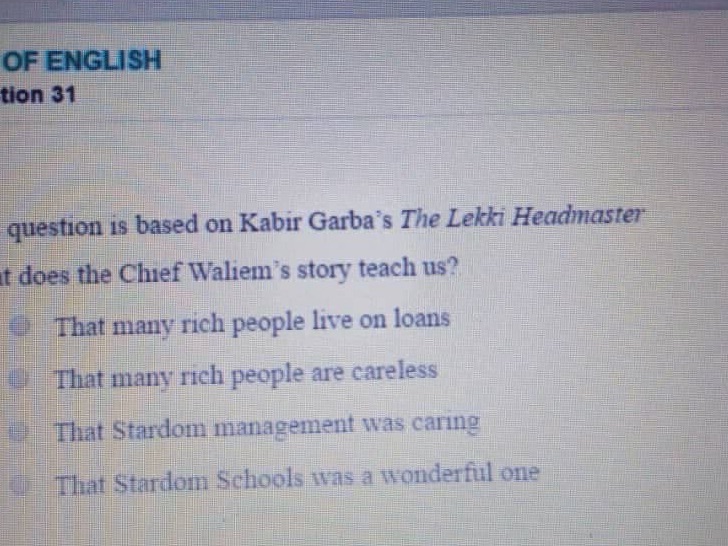 Question is based on Kabir Garba's *The | StudyX