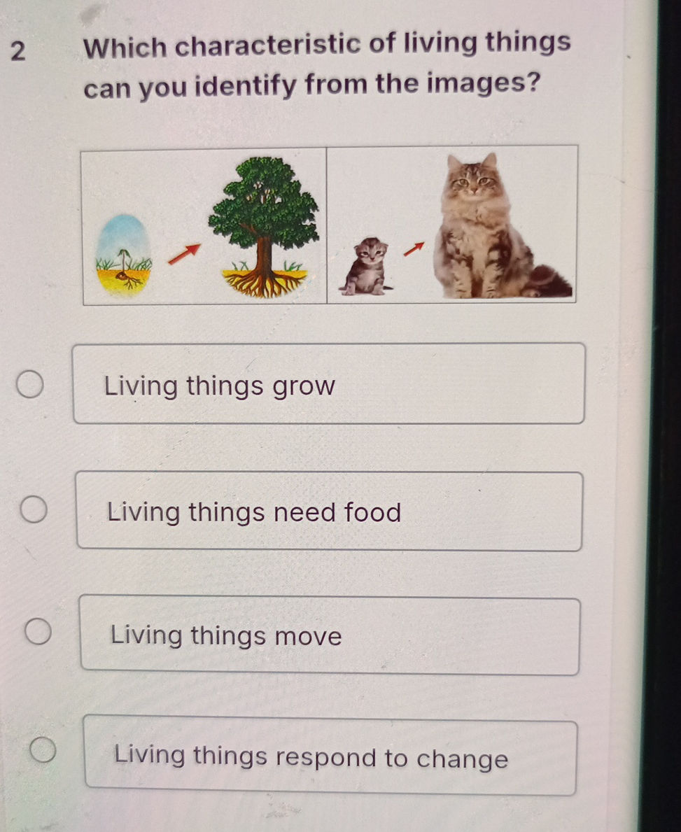 2 Which characteristic of living things can | StudyX
