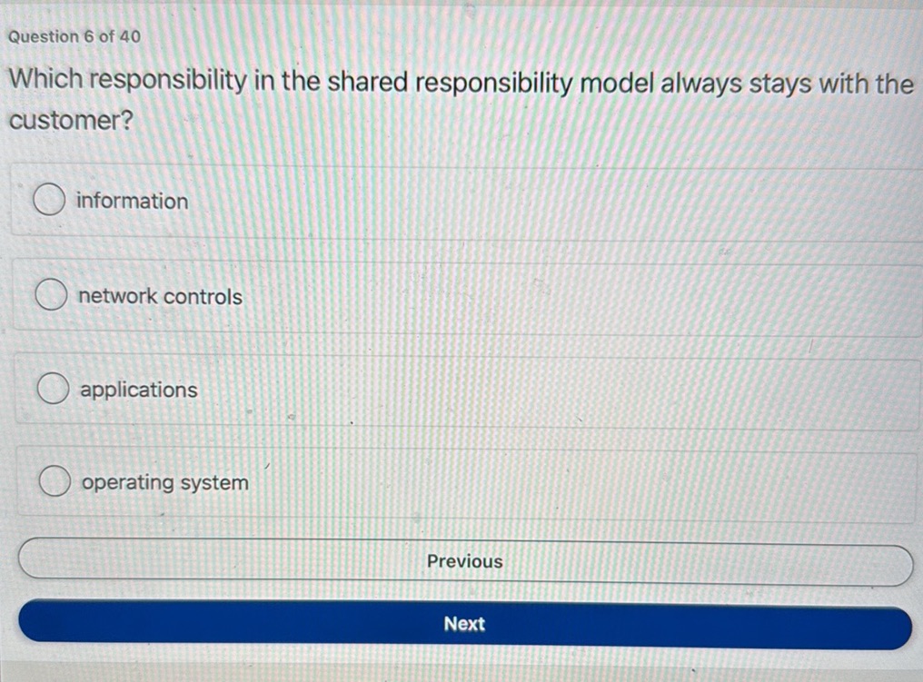 Which responsibility in the shared | StudyX