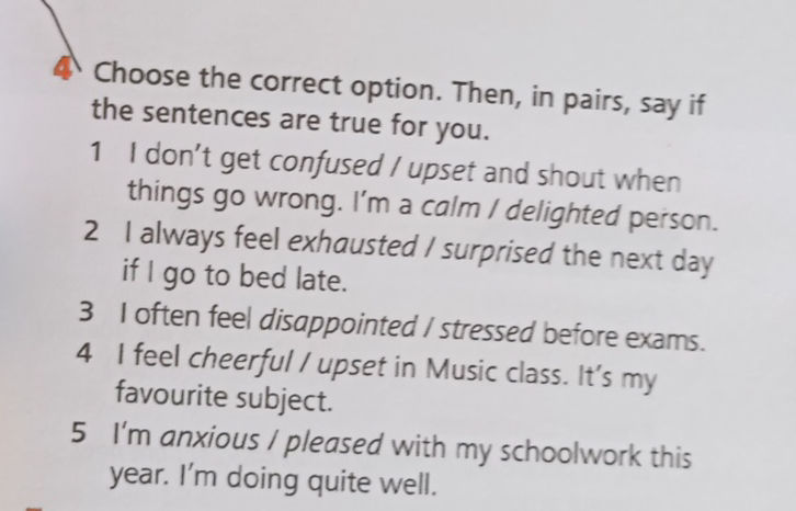 Choose the correct option. Then, in pairs, | StudyX