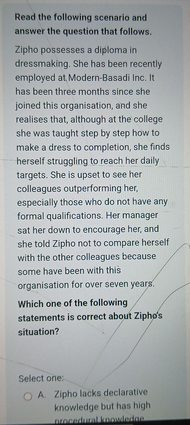 Read the following scenario and answer the | StudyX