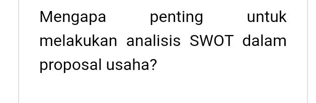 Mengapa penting untuk melakukan analisis | StudyX