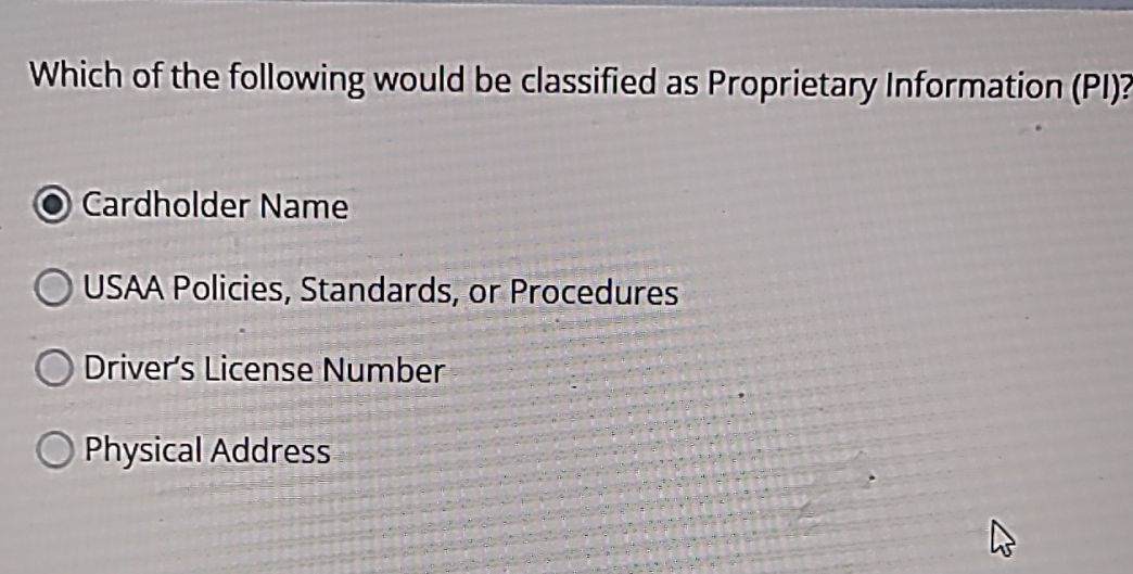 Which of the following would be classified | StudyX