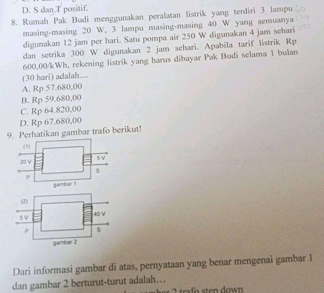 8. Rumah Pak Budi menggunakan peralatan | StudyX