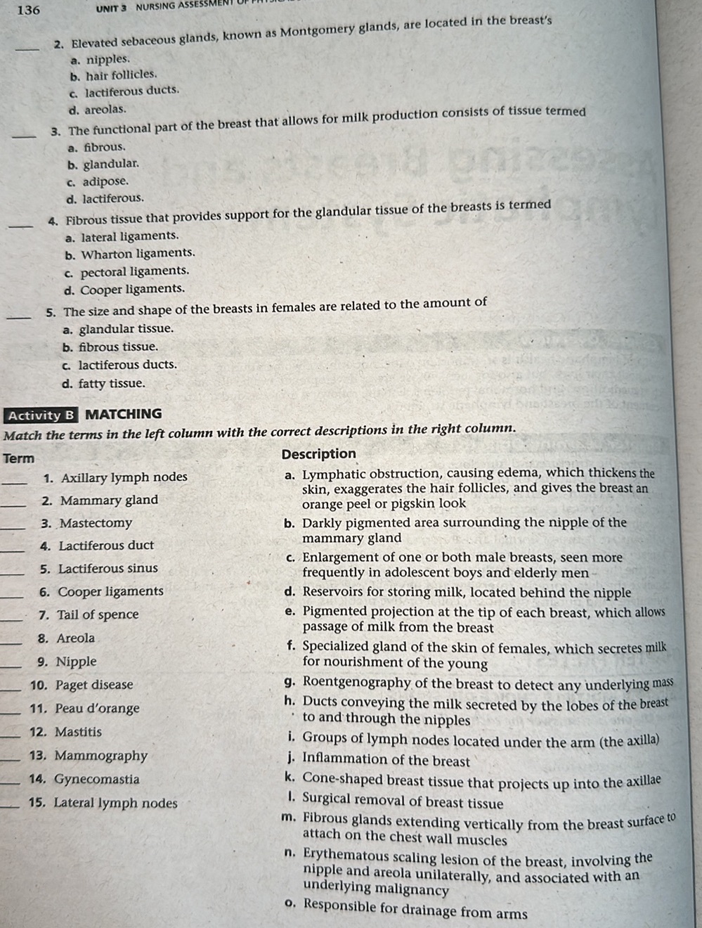 2. Elevated sebaceous glands, known as | StudyX
