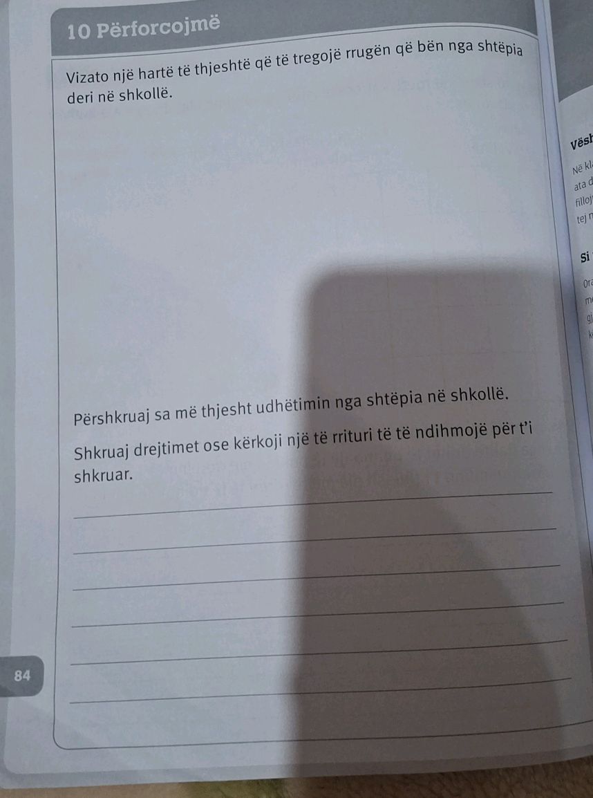 Vizato një hartë të thjeshtë që të tregojë | StudyX