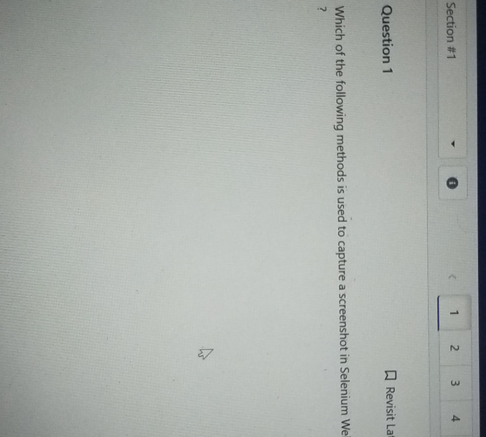 Question 1 Which of the following methods | StudyX