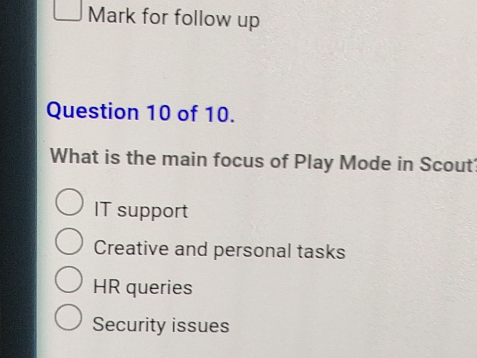 Question 10 of 10. What is the main focus | StudyX
