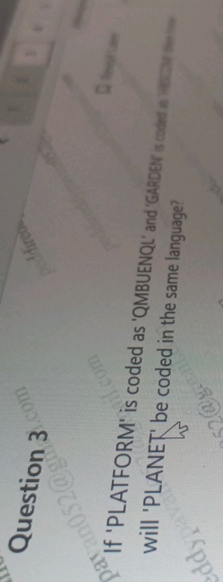 If 'PLATFORM' is coded as 'QMBUENQL' and | StudyX