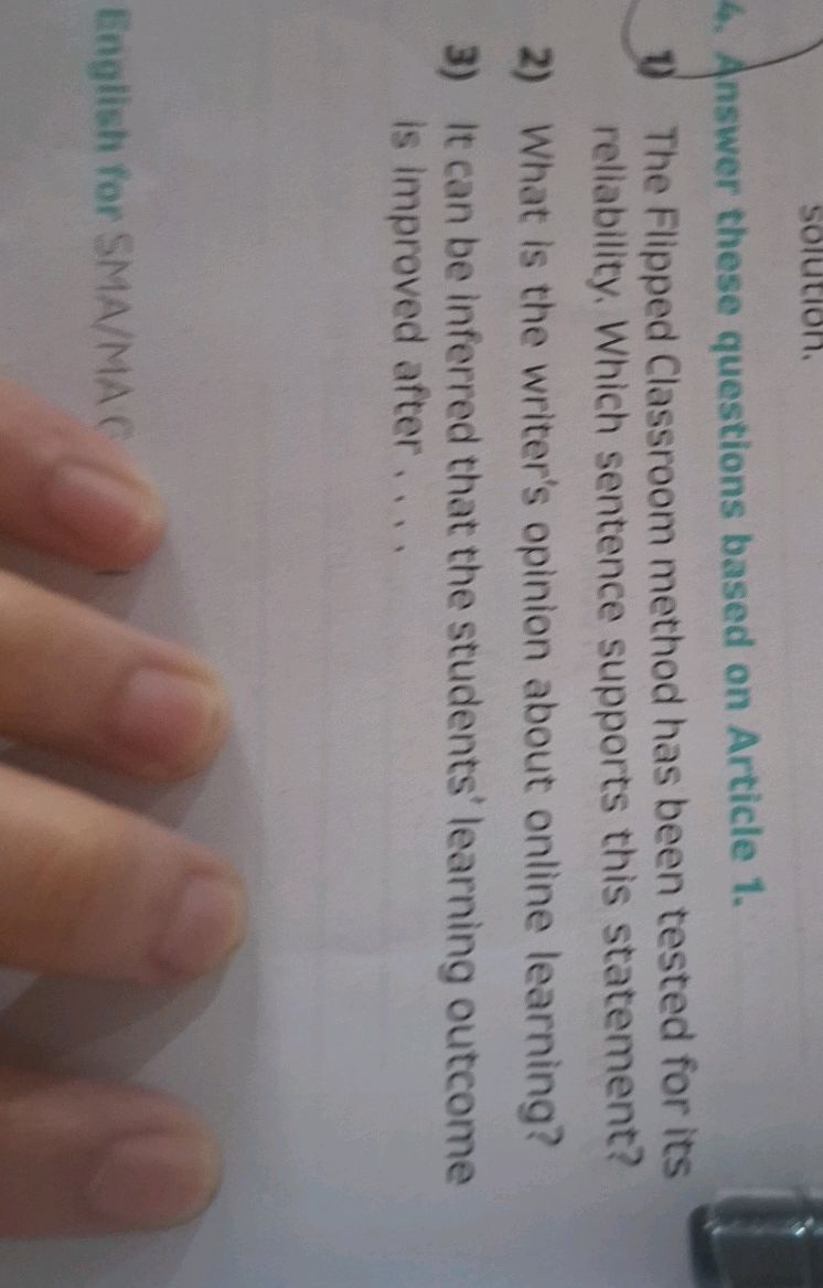 4. Answer these questions based on Article | StudyX