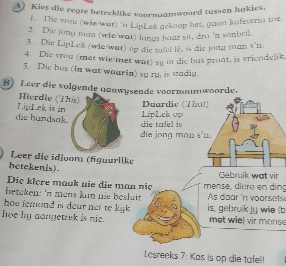 A Kies die regte betreklike voornaamwoord