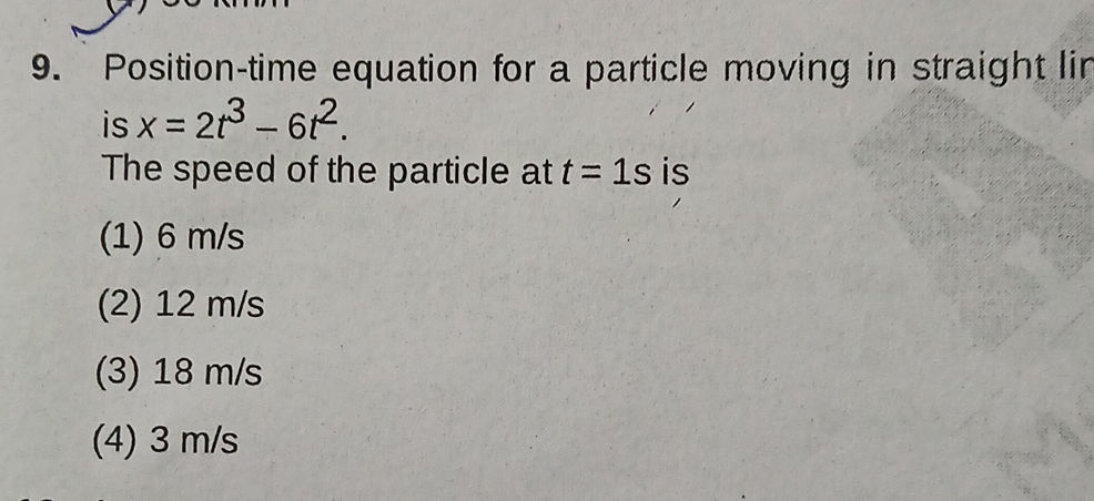 9. Position-time equation for a particle | StudyX