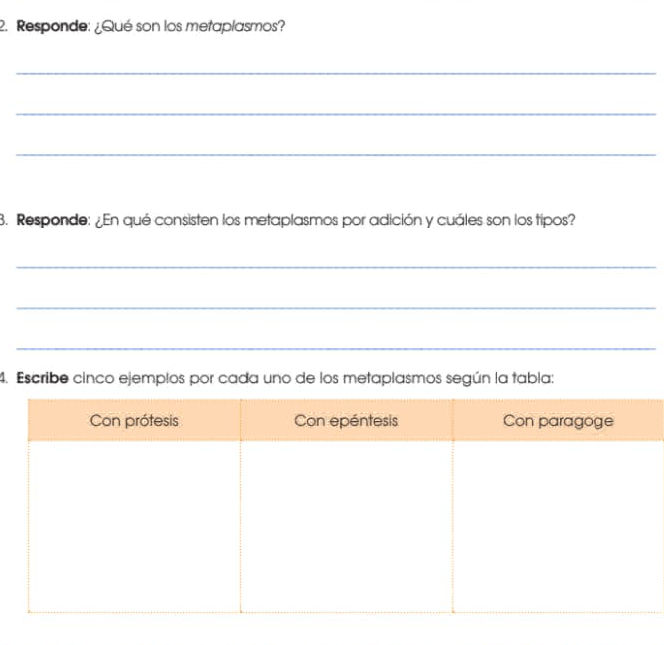 2. Responde: ¿Qué son los metaplasmos? 3. | StudyX