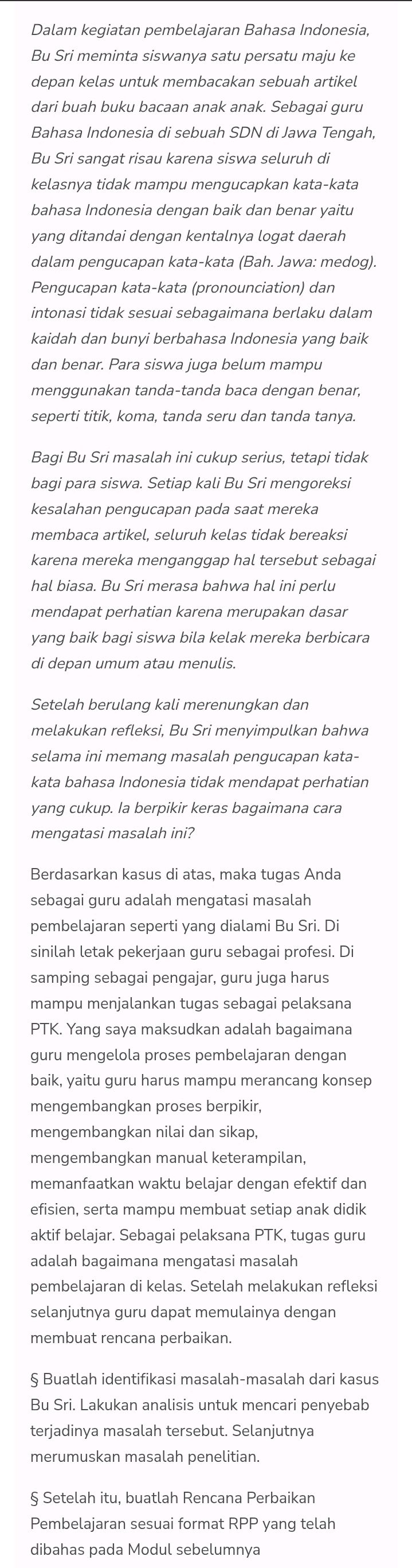 Berdasarkan kasus di atas, maka tugas Anda | StudyX