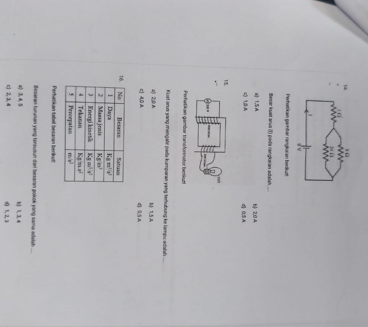 14. Perhatikan gambar rangkaian berikut! | StudyX