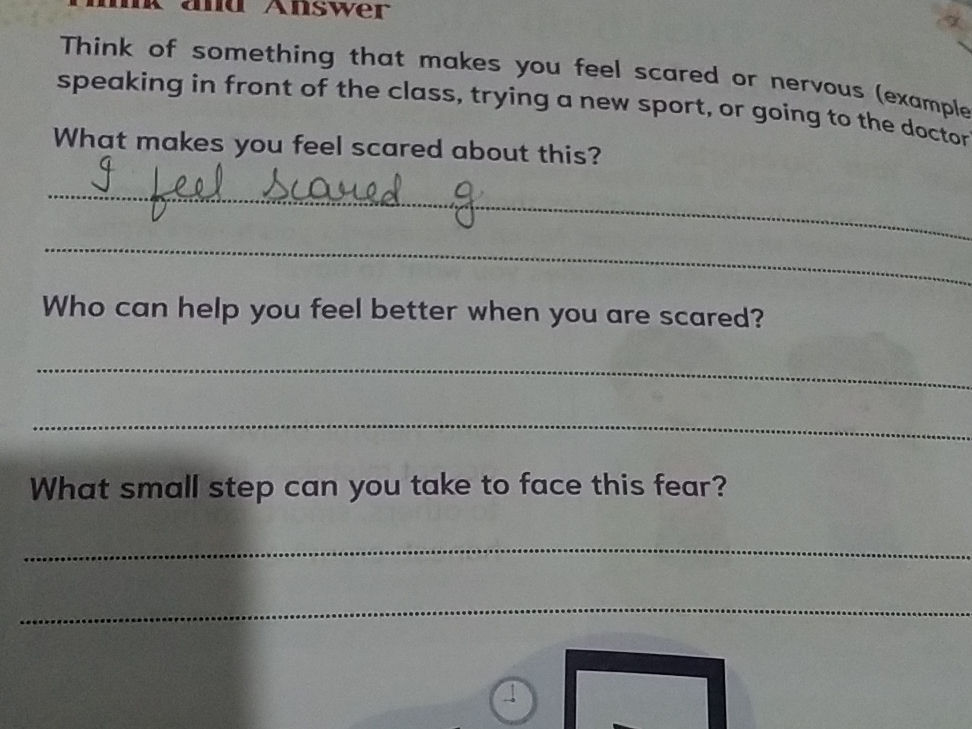 What makes you feel scared about this? I | StudyX