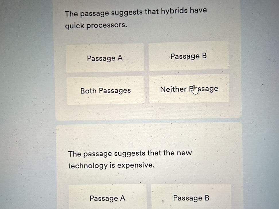 The passage suggests that hybrids have quick | StudyX