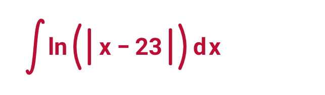 Integral of ln(|x-23|) - Calculus | StudyX