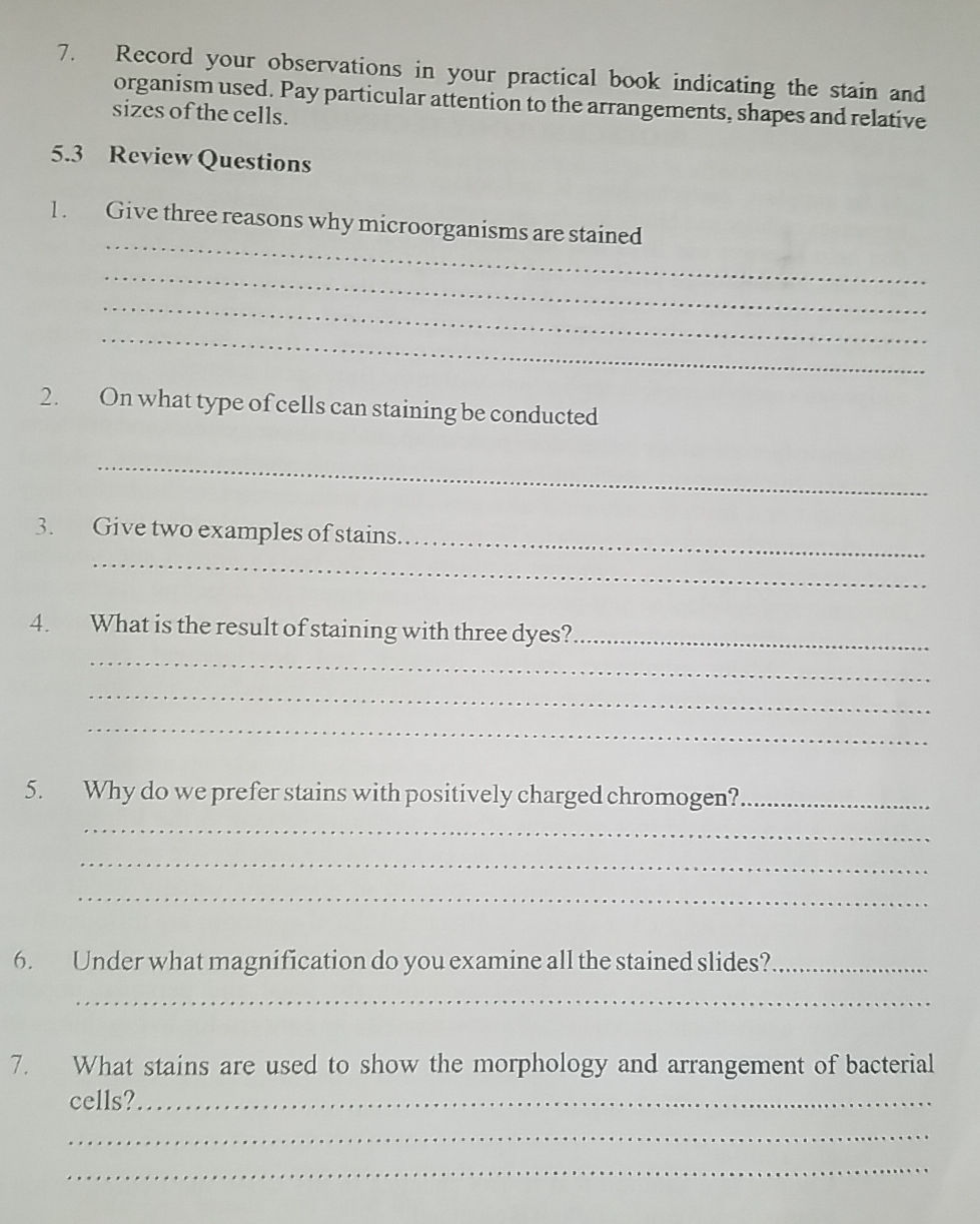 1. Give three reasons why microorganisms are | StudyX