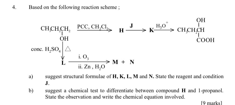 4. Based on the following reaction scheme; | StudyX