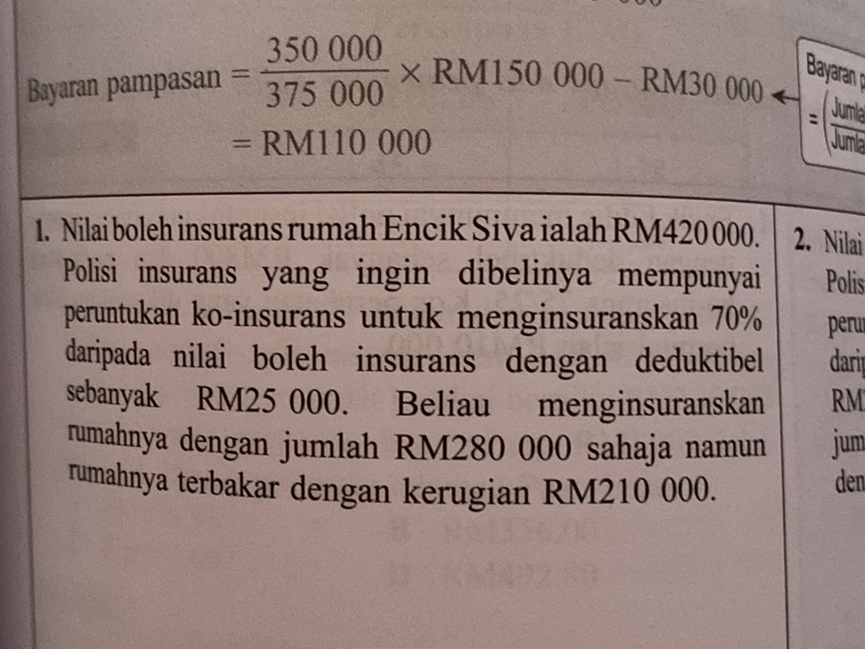 Bayaran pampasan = {350000}{375000} RM150 | StudyX