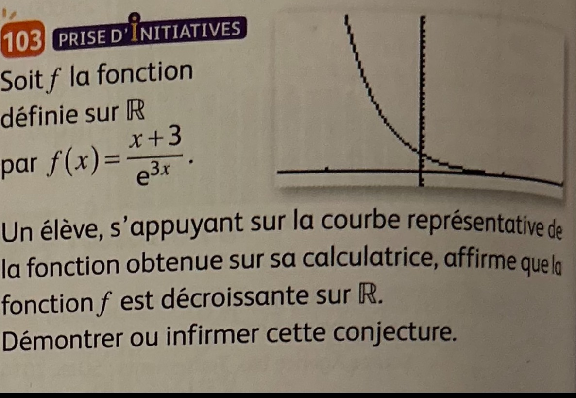 Soit $f$ la fonction définie sur $ {R}$ par | StudyX