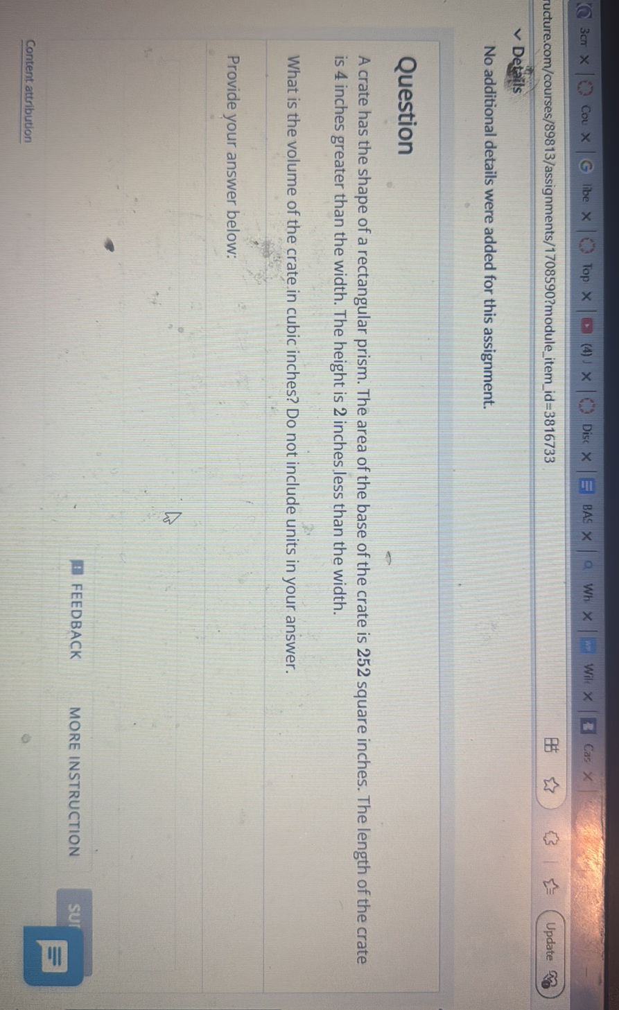 A crate has the shape of a rectangular | StudyX