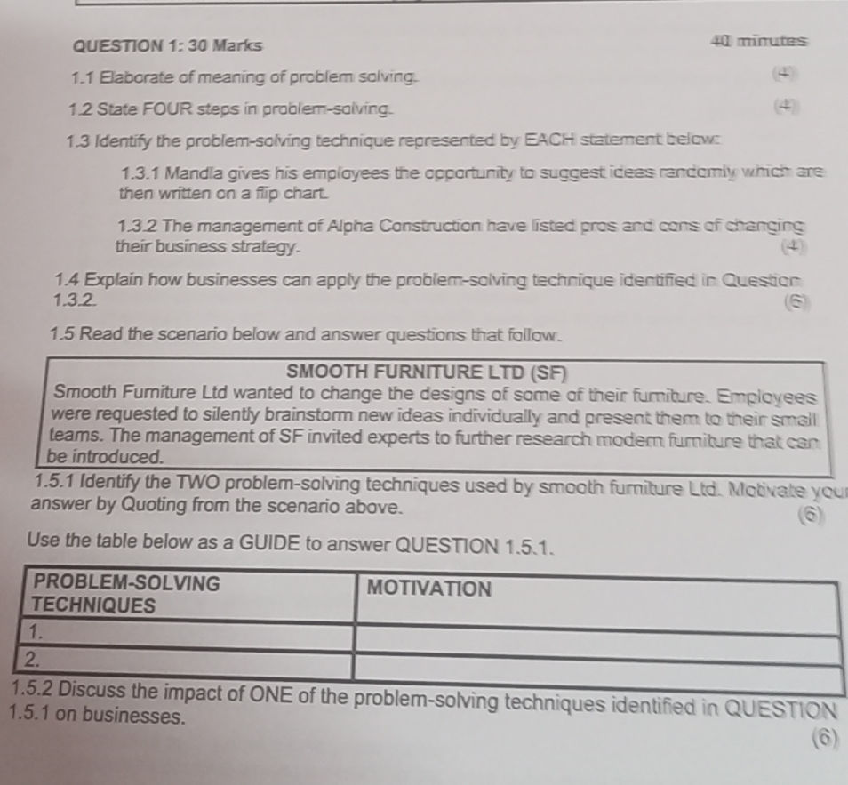1.1 Elaborate of meaning of problem solving. | StudyX