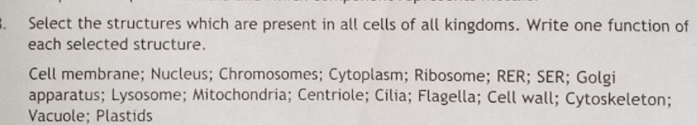 Select the structures which are present in | StudyX