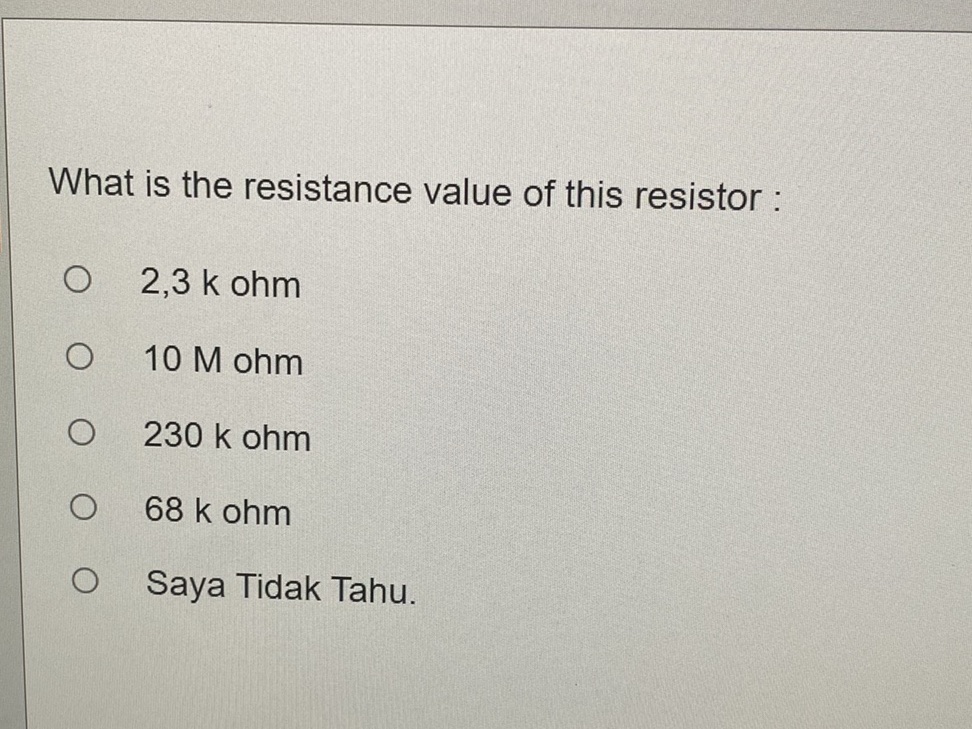 What is the resistance value of this | StudyX