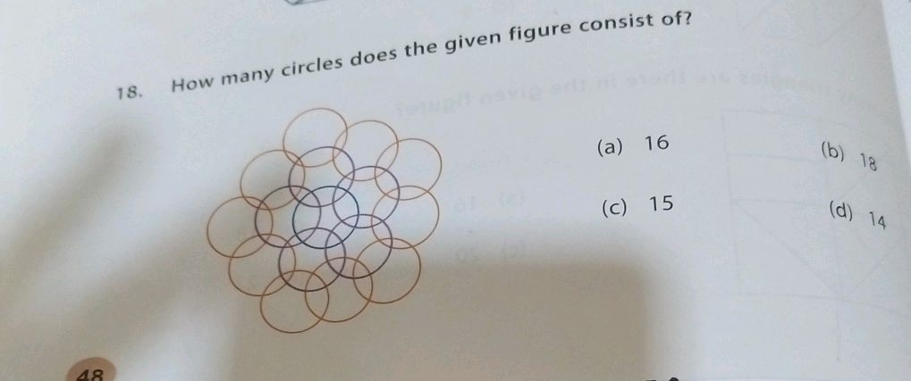 18. How many circles does the given figure | StudyX