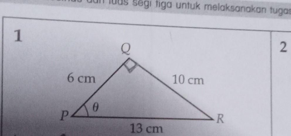 The image shows a right triangle PQR, with a | StudyX