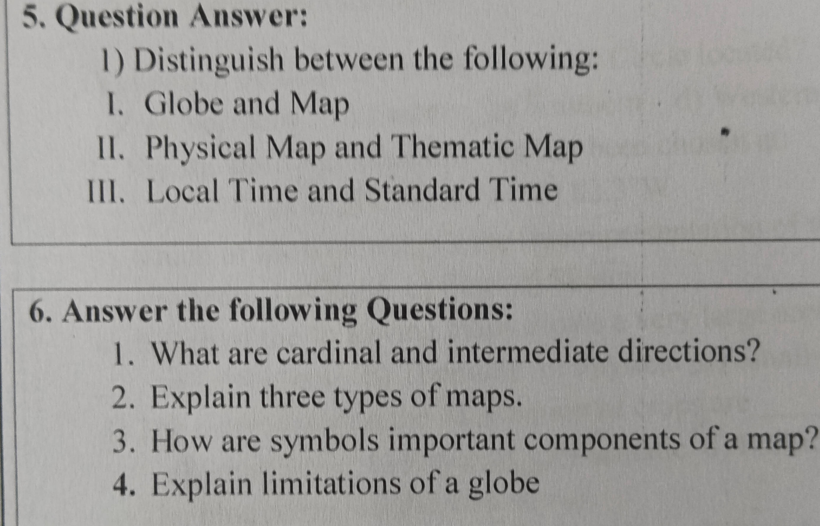 5. Question Answer: 1) Distinguish between | StudyX