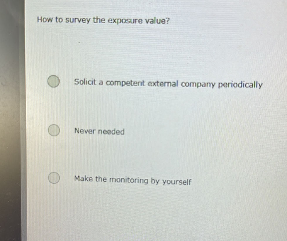 How to survey the exposure value? Solicit a | StudyX