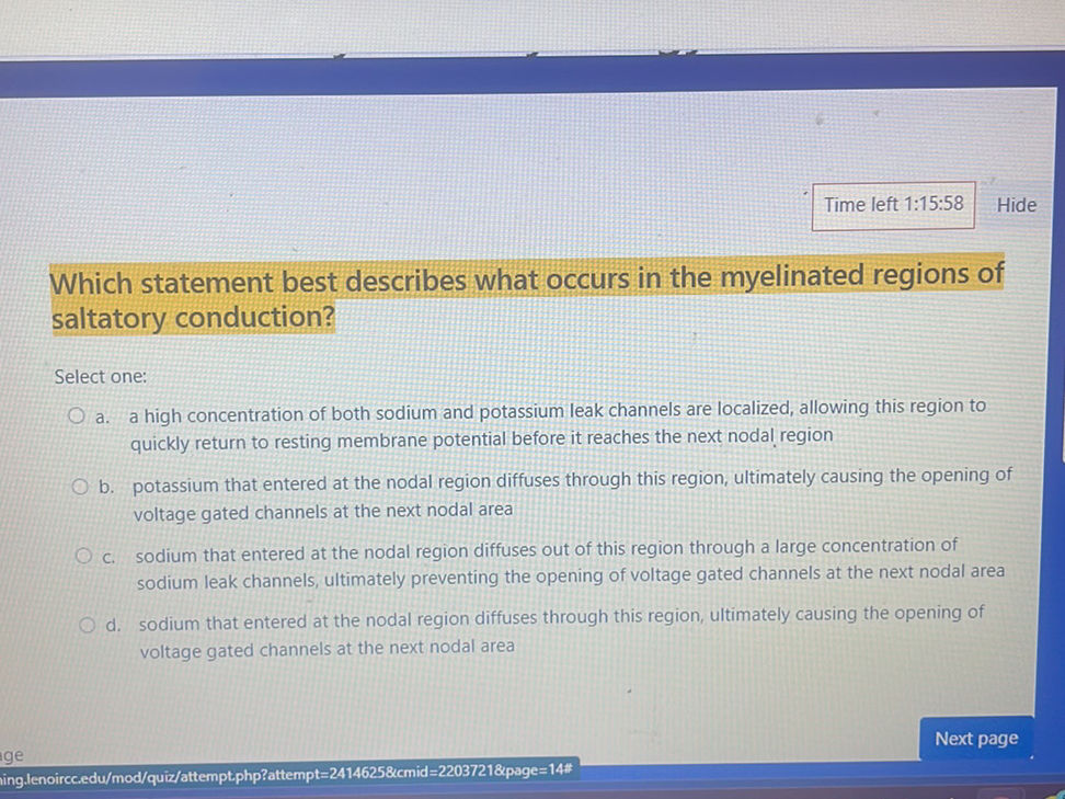 Which statement best describes what occurs | StudyX