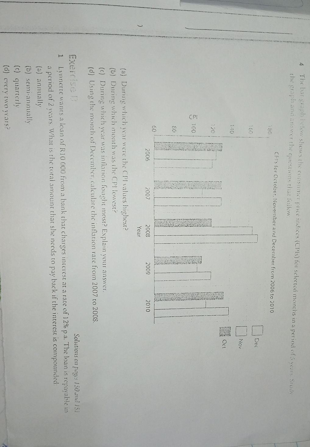 4 The bar graph below shows the consumer | StudyX