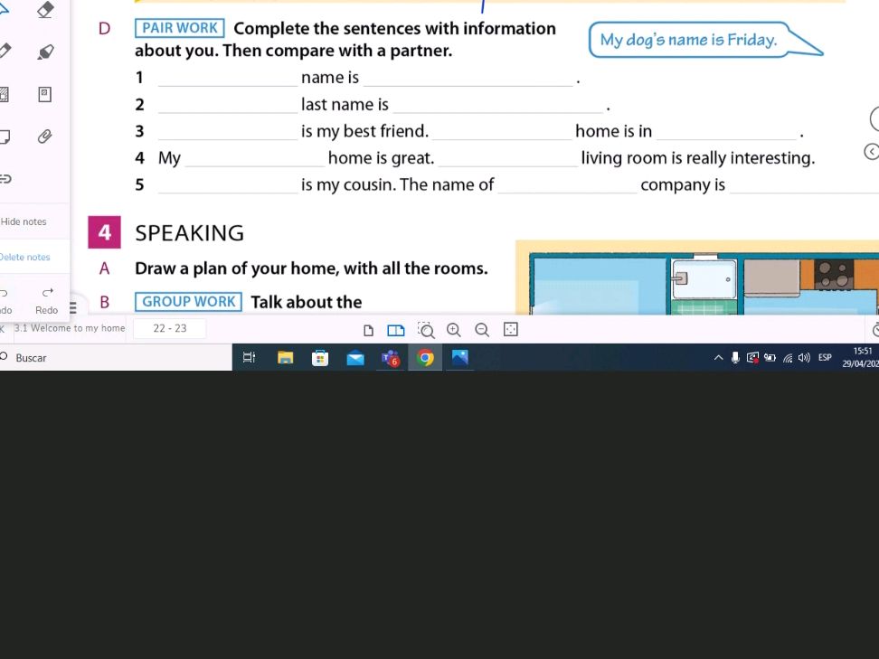 D PAIR WORK Complete the sentences with | StudyX