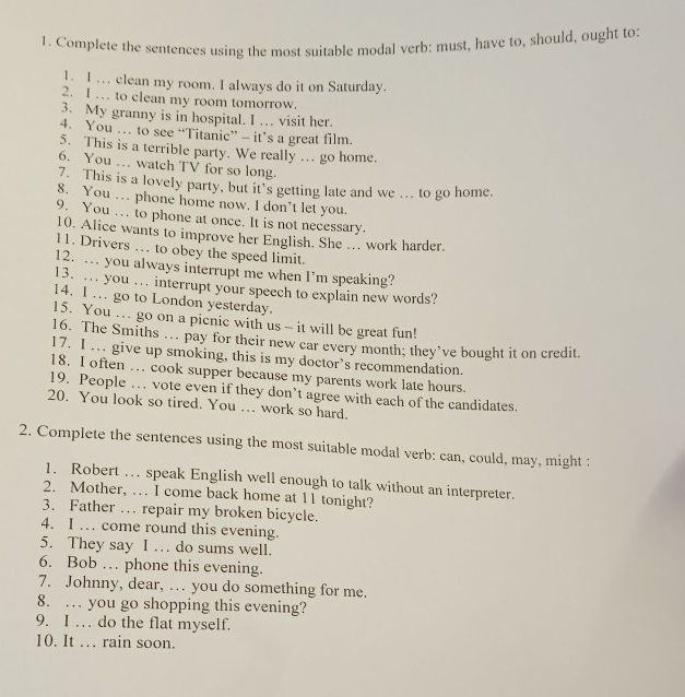 1. Complete the sentences using the most | StudyX