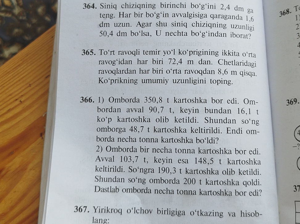 364. Siniq chiziqning birinchi bo'g'ini 2,4 | StudyX