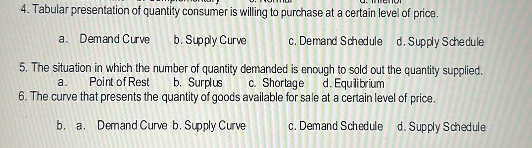 4. Tabular presentation of quantity consumer | StudyX