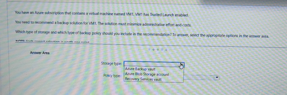 You have an Azure subscription that contains | StudyX