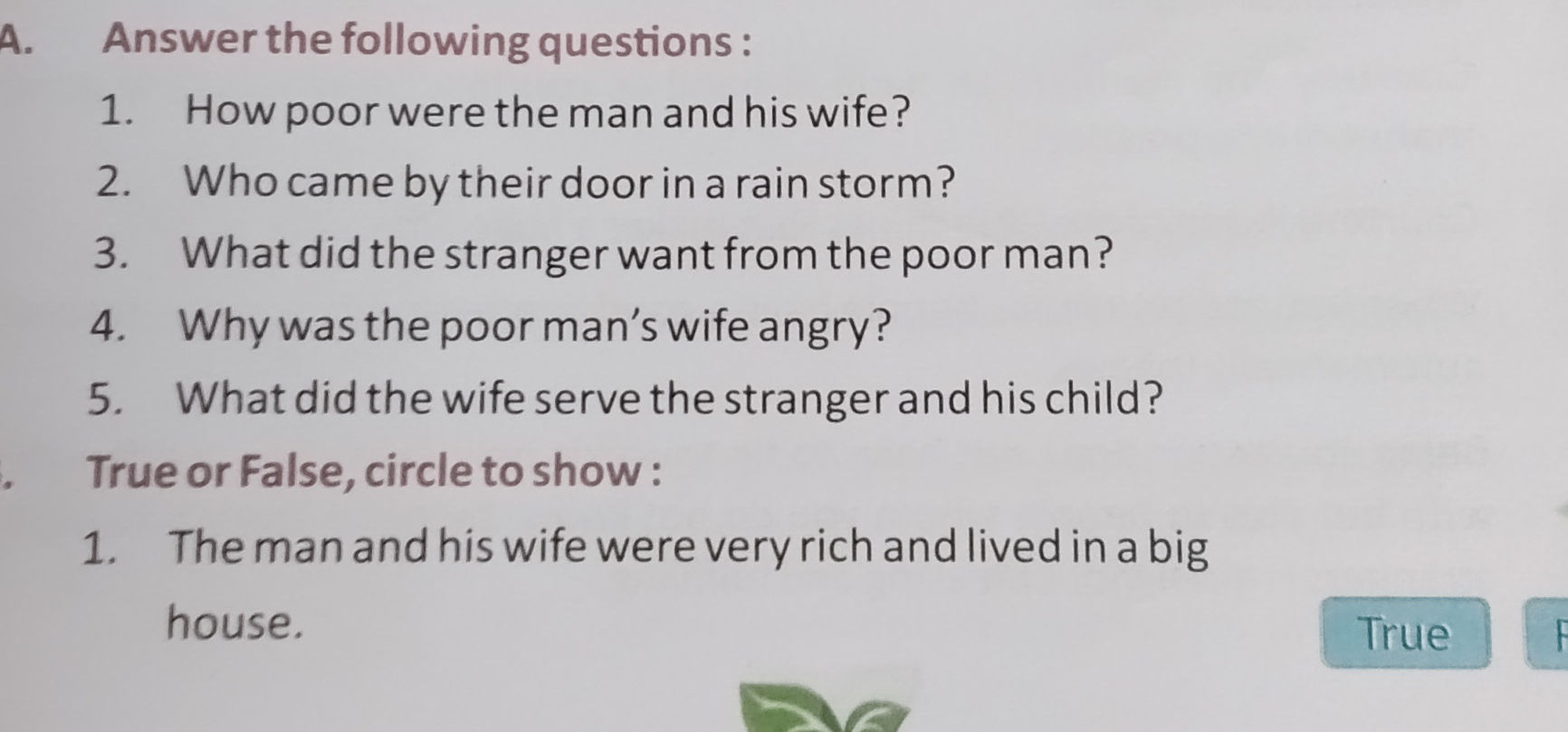 Answer the following questions: 1. How poor | StudyX