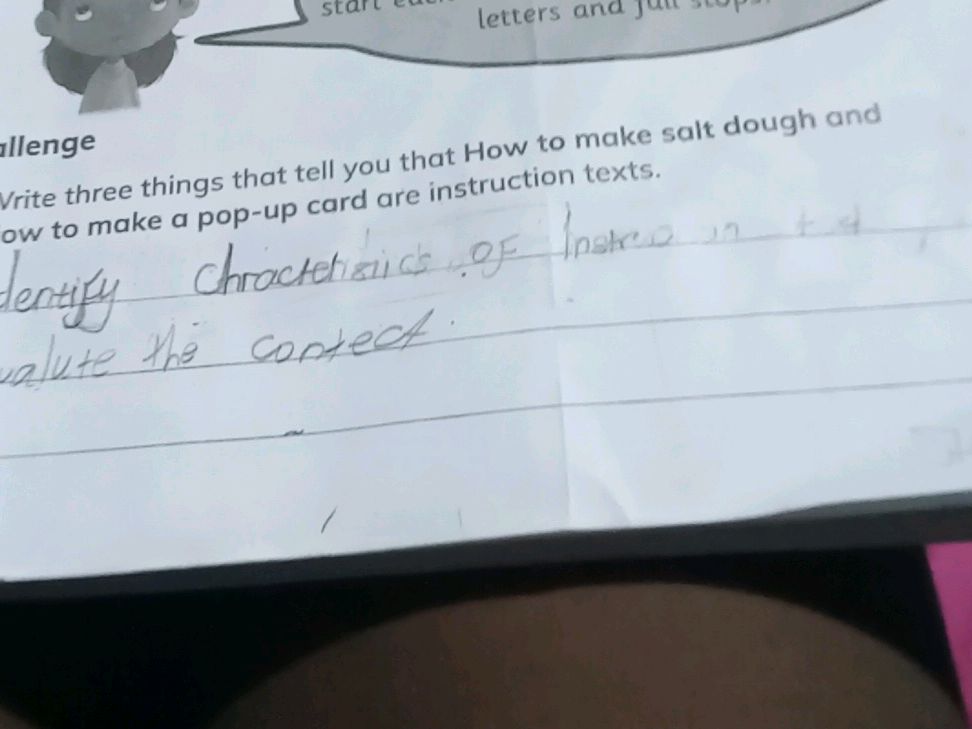 Identify characteristics of instruction | StudyX