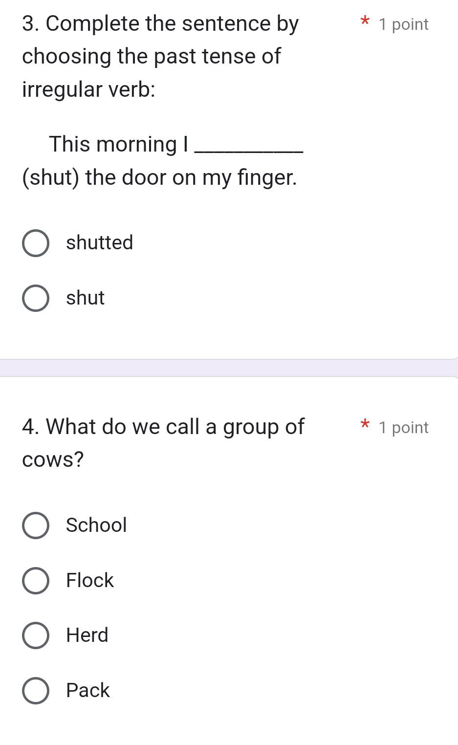 3. Complete the sentence by choosing the | StudyX