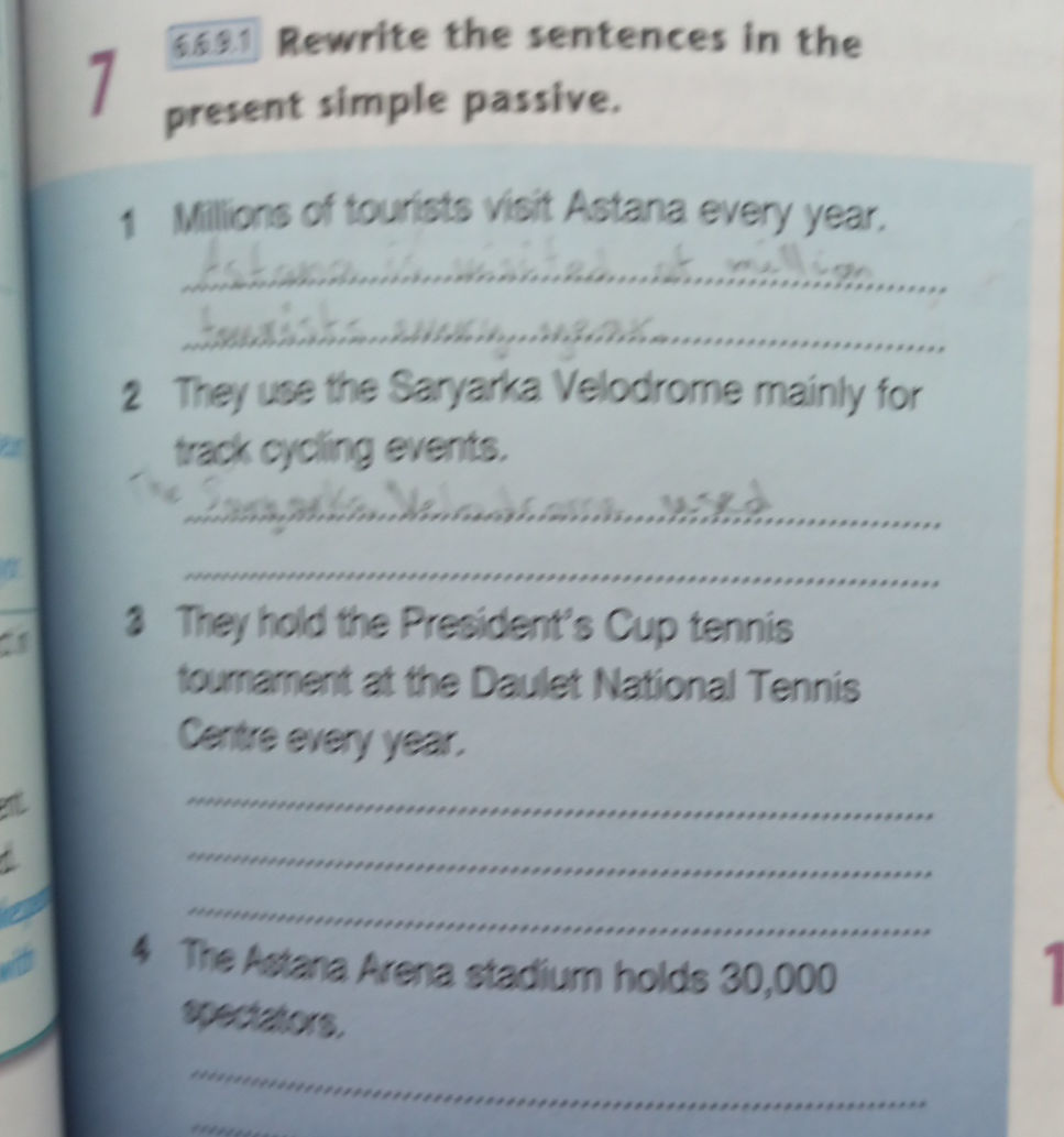 6.6.9.1 Rewrite the sentences in the present | StudyX