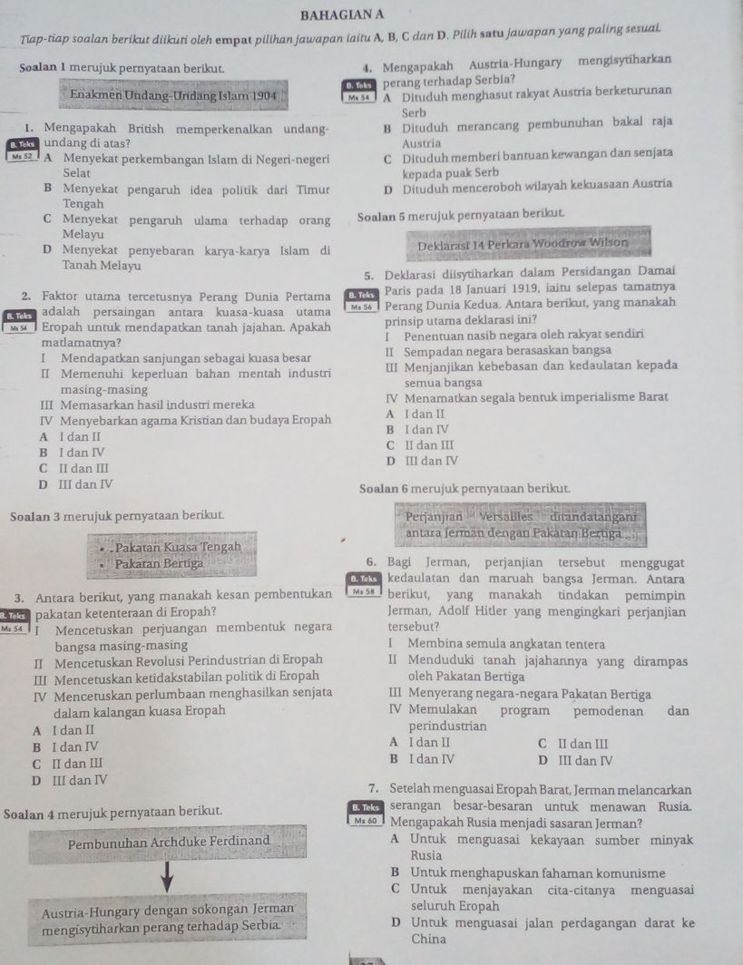 1. Mengapakah British memperkenalkan | StudyX